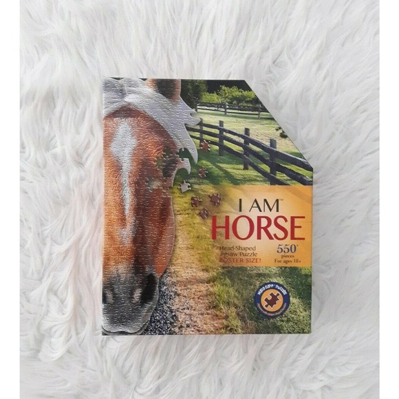 Madcap puzzles | Games | Horse 55 Piece Head Shape Jigsaw Puzzle | Poshmark